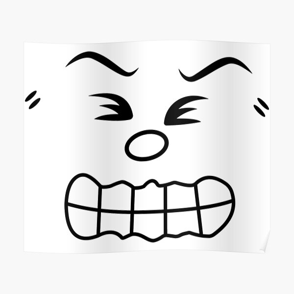 Poster « émoticônes,Emoticon , Emotion, yell , emoji , Screech », par ...