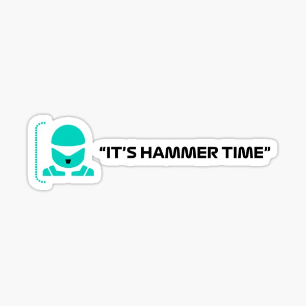 "Lewis Hamilton Its Hammer Time " Sticker for Sale by larsmeijer11 ...