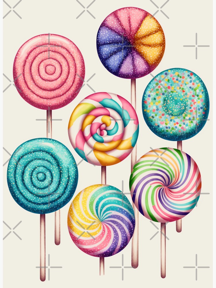 "Lollipops " Sticker for Sale by AffirmDSG | Redbubble
