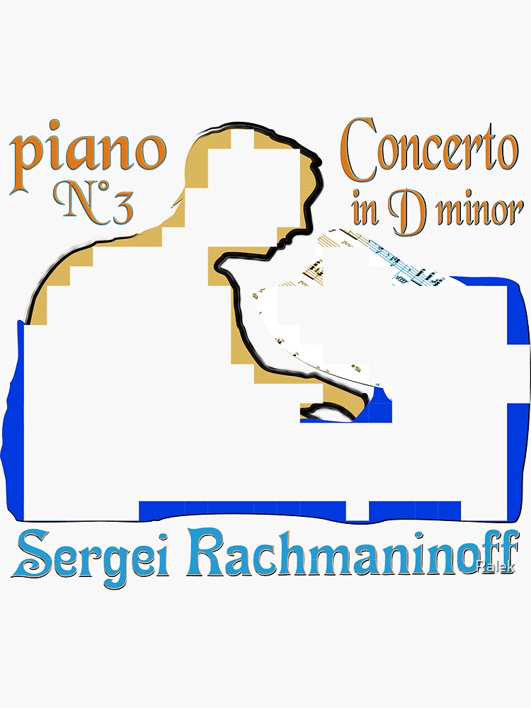 " AMAZING ABSTRACT MINIMALIST PORTRAIT OF SERGEI RACHMANINOFF PIANIST ...