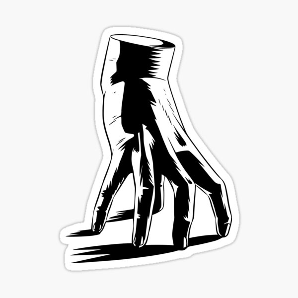 "THING - Wednesday / The Addams Family" Sticker for Sale by levinia94 ...