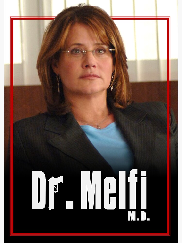 "Dr. Jennifer Melfi (but the R in DR. is a gun)" Sticker for Sale by ...
