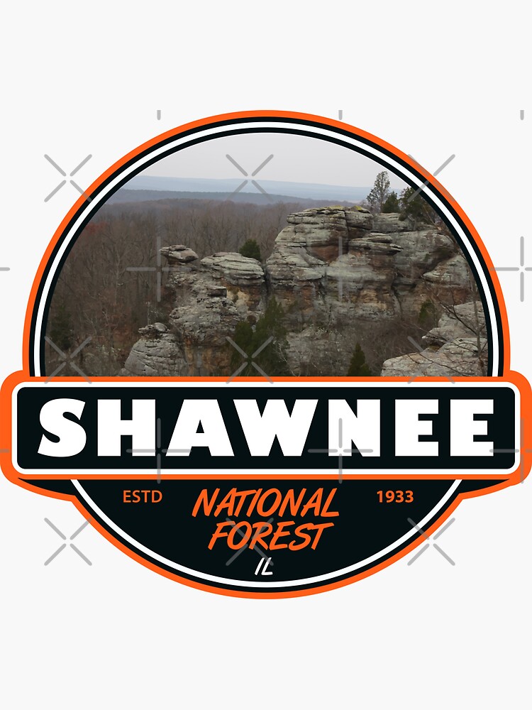 "Shawnee National Forest Illinois Emblem" Sticker for Sale by ...