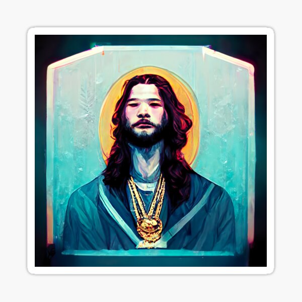 "Ice Cold Jesus" Sticker for Sale by WinnieWonka13 | Redbubble