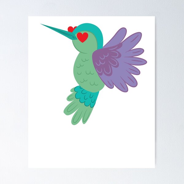 "Hummingbird Emoji " Poster for Sale by HippoEmo | Redbubble