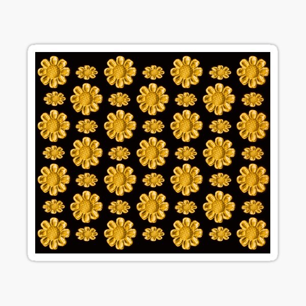 "Believe In Yourself With Roses Flowers, Golden Sun Flower" Sticker for ...
