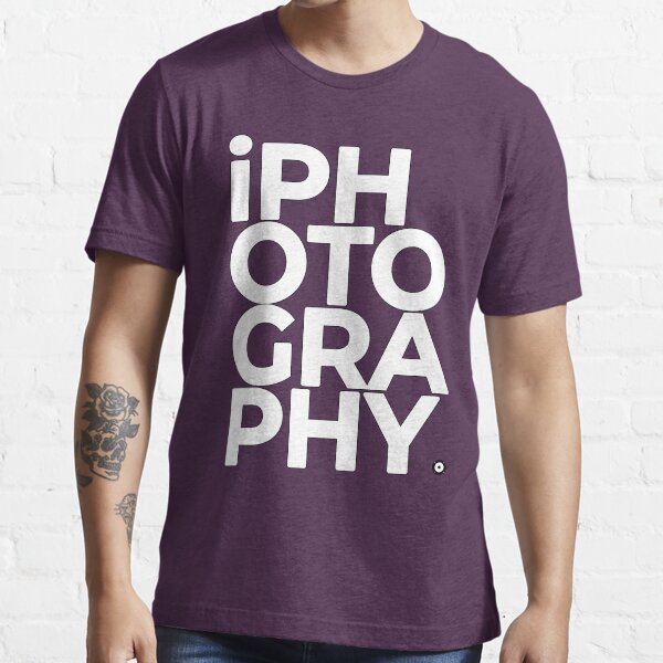 "iPhotography Big Logo (White)" T-shirt for Sale by iPhotographyCo ...