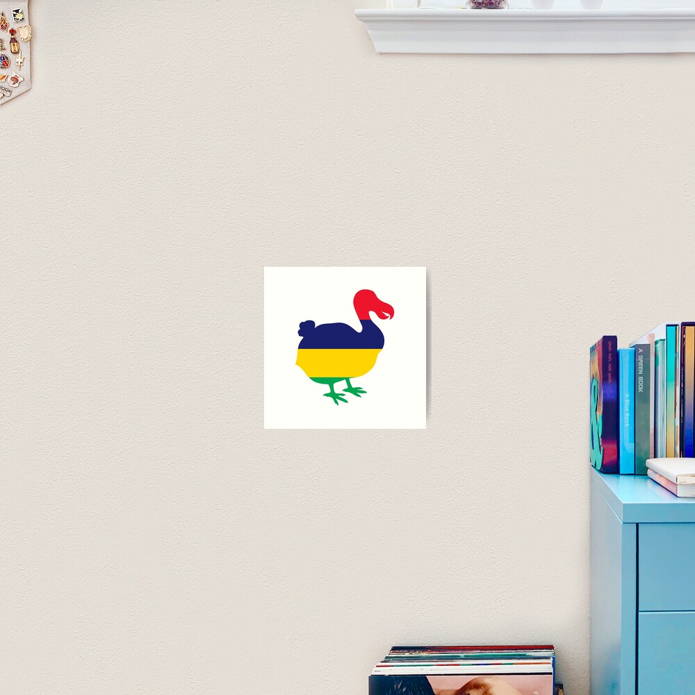 "Flag Dodo of Mauritius" Art Print by fourretout | Redbubble