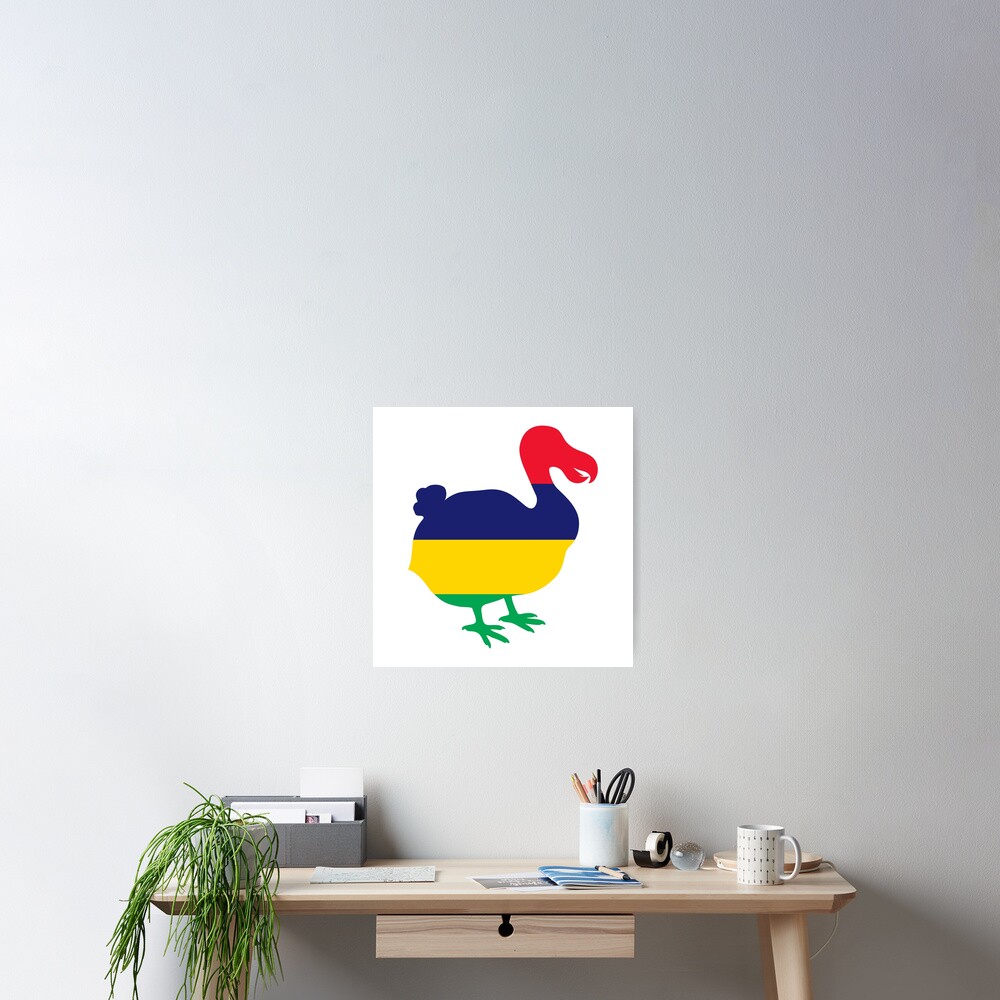 "Flag Dodo of Mauritius" Poster for Sale by fourretout | Redbubble