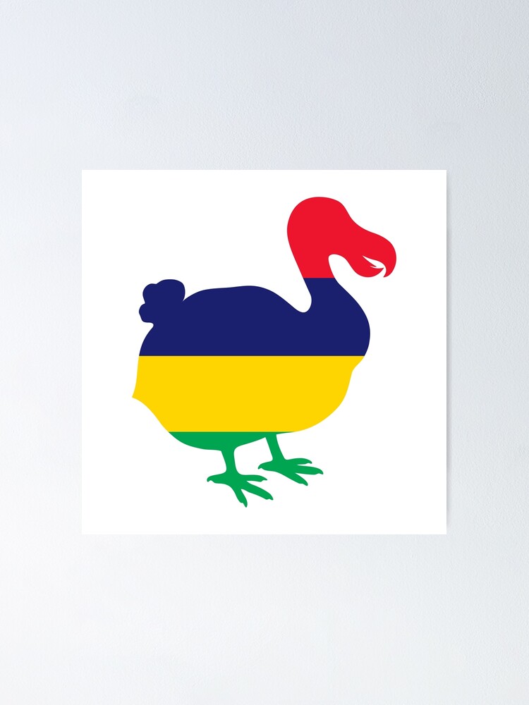 "Flag Dodo of Mauritius" Poster for Sale by fourretout | Redbubble