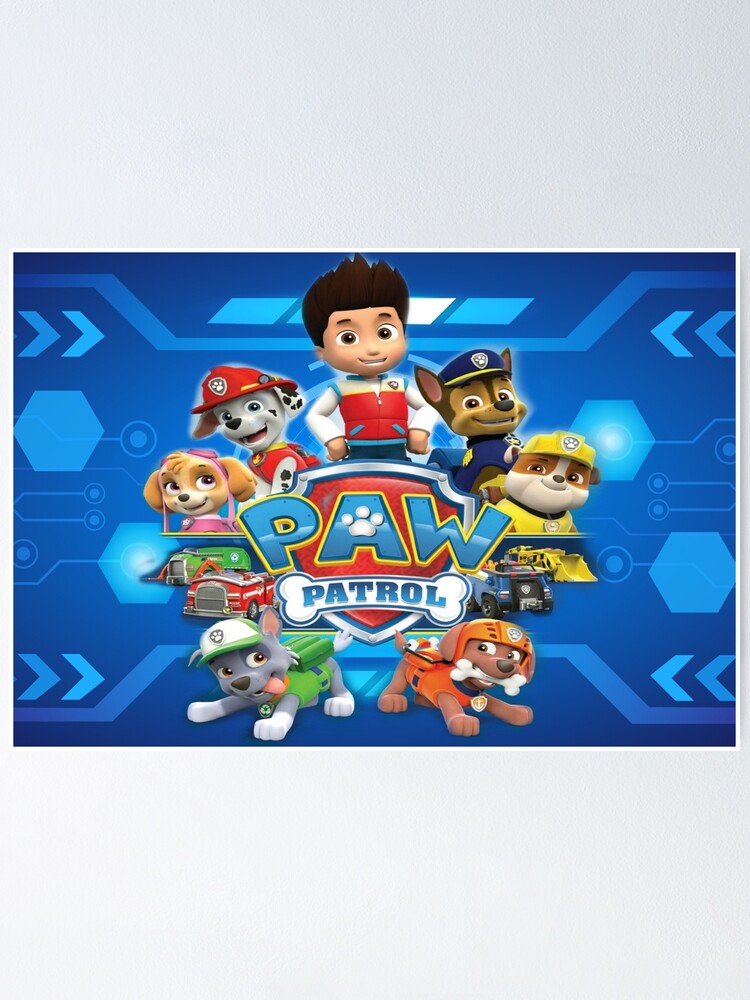 " Paw Patrol Characters, la Pat'Patrouille " Poster for Sale by ghaito ...