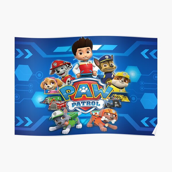 " Paw Patrol Characters, la Pat'Patrouille " Poster for Sale by ghaito ...
