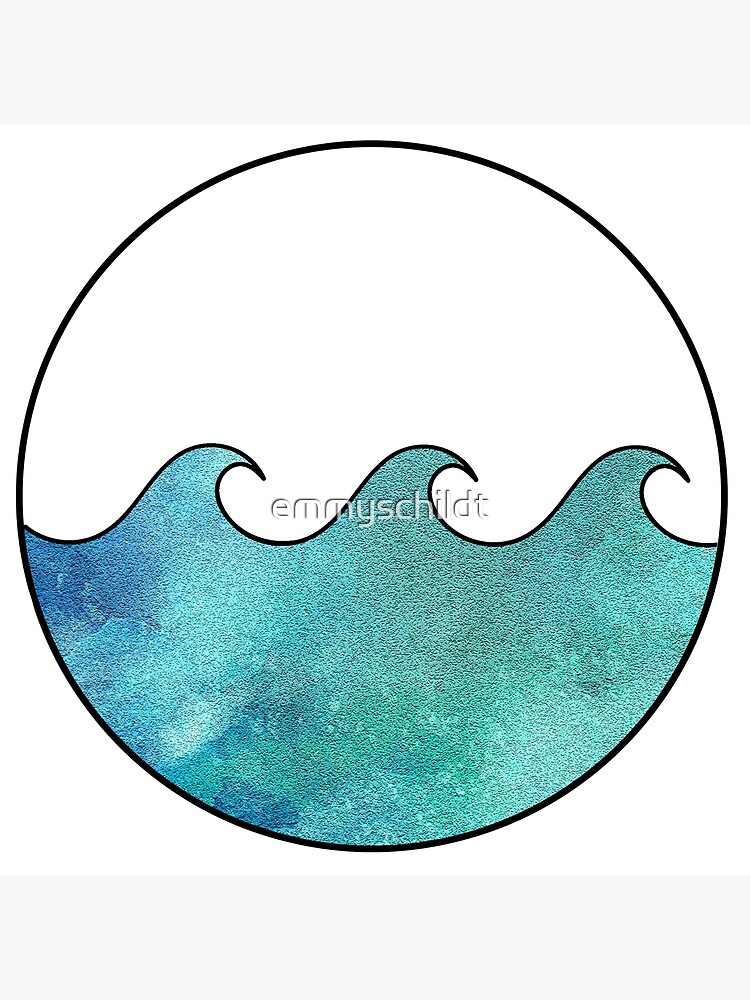 "Waves in a Circle" Art Print for Sale by emmyschildt | Redbubble