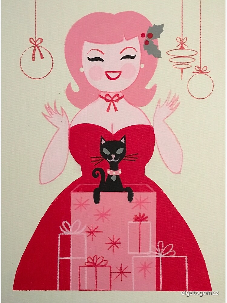 "Holiday Delight" Greeting Card for Sale by elgatogomez | Redbubble