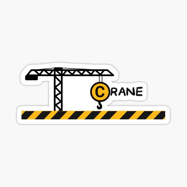 "Crane" Sticker for Sale by Nari-art | Redbubble