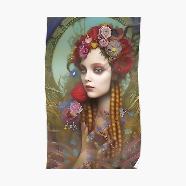 "Beautiful Women Floral Earth Goddess Hippie Chic Dreadlocks Flowers ...