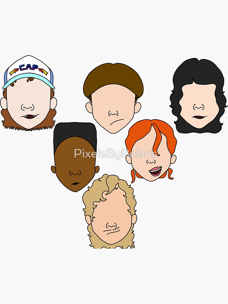 "Basic Stranger Things Characters 2" Sticker for Sale by ...