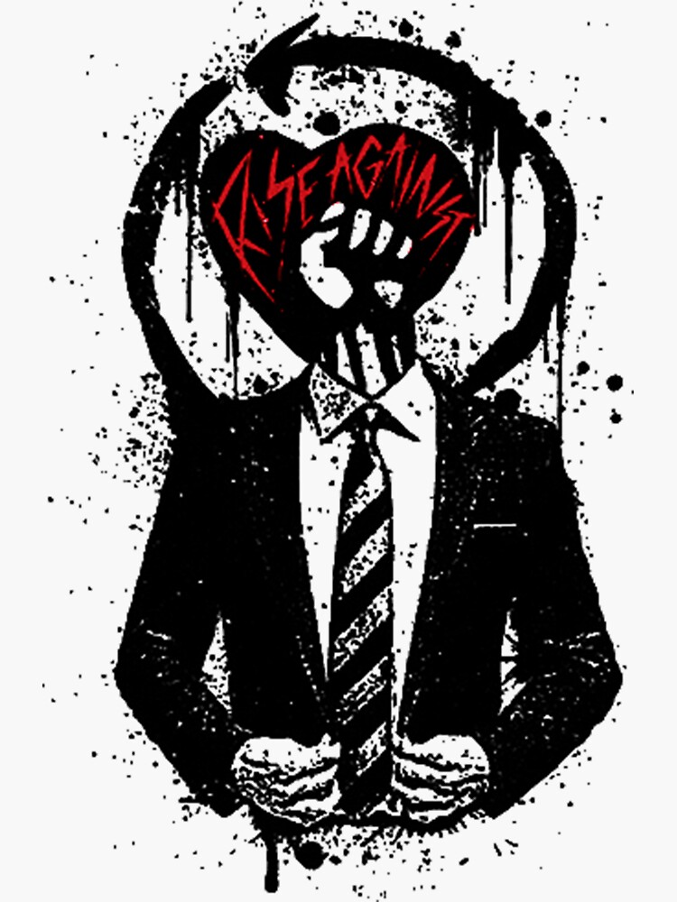"rise against logo" Sticker for Sale by harrypotter34 | Redbubble
