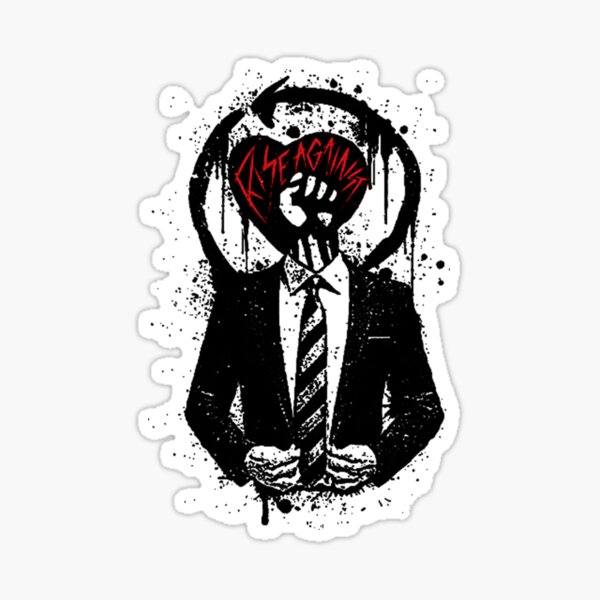 "rise against logo" Sticker for Sale by harrypotter34 | Redbubble