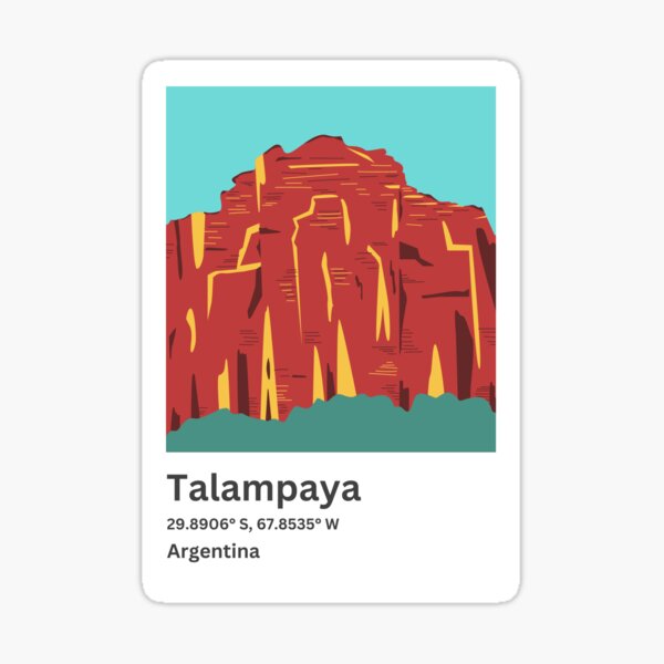 "talampaya Argentina Abstract Art" Sticker for Sale by Pixelish | Redbubble