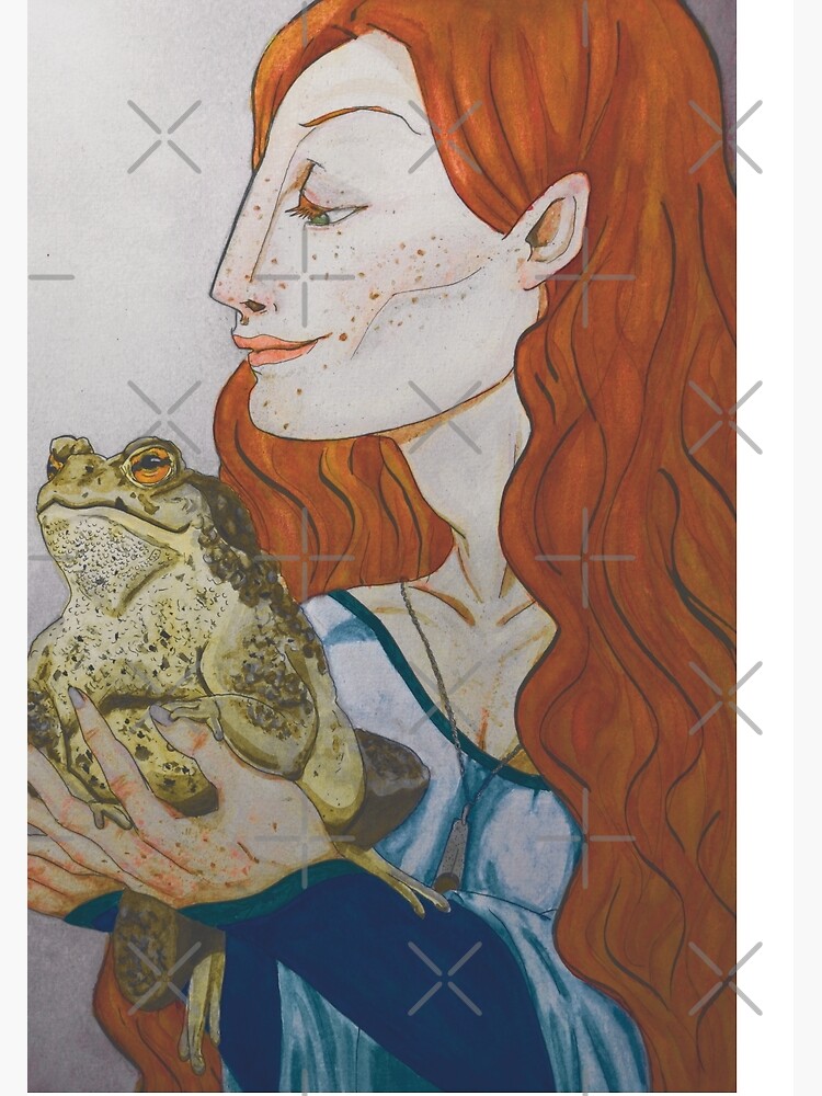 "Portrait of a Lady with her Toad" Poster for Sale by TheRaggedQuill ...