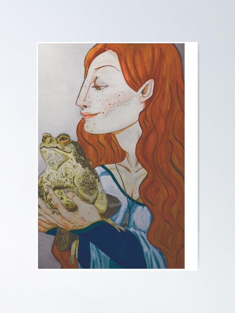 "Portrait of a Lady with her Toad" Poster for Sale by TheRaggedQuill ...