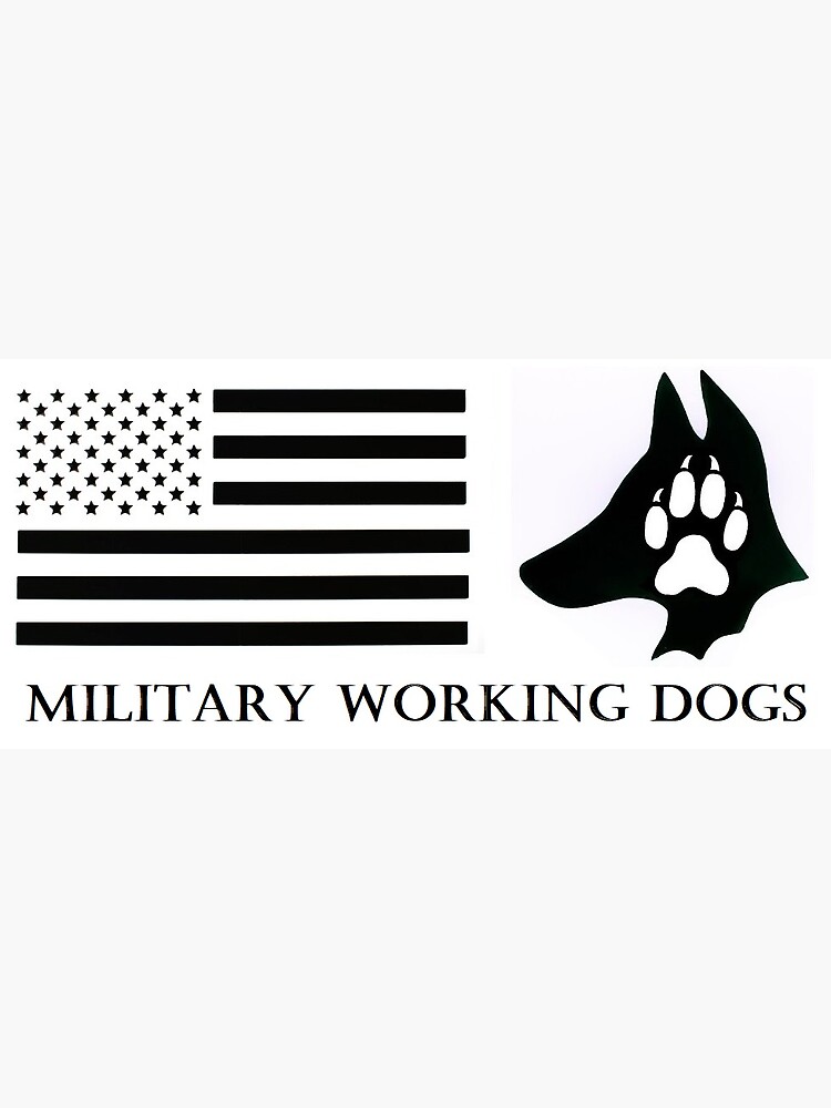 "Military Working Dog " Sticker for Sale by Workingdogs | Redbubble