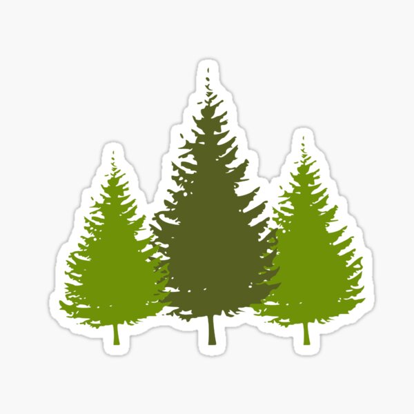 "three pines" Sticker for Sale by designer-boss | Redbubble