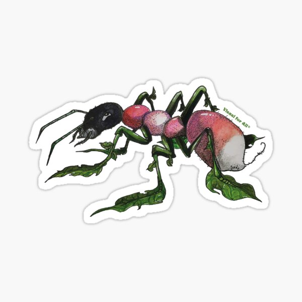 "Inktober 2022 "Fantastic Creatures" Radish Ant" Sticker for Sale by VisualForAll | Redbubble