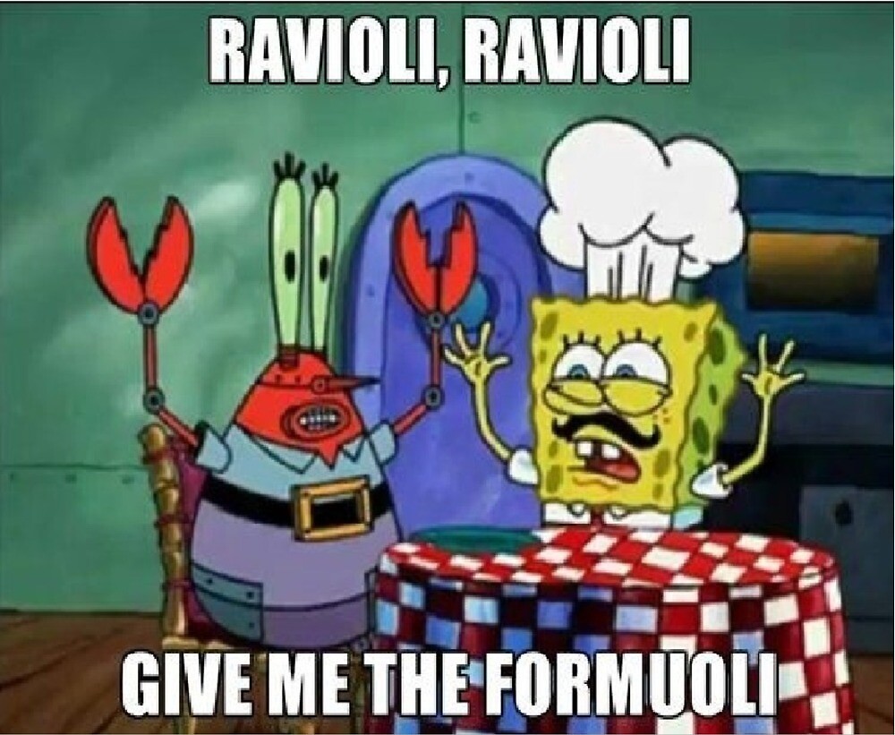"Spongebob RAVIOLI RAVIOLI" by Firinz | Redbubble