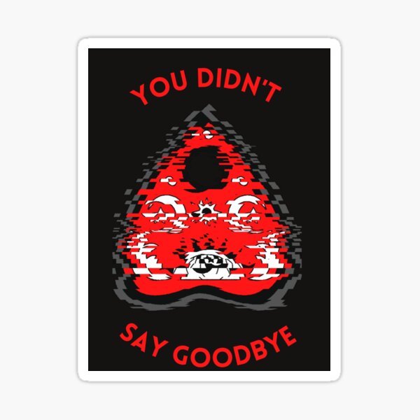 "Ouija Goth Spooky Scary Glitch Punk Goodbye Original Graphic Design 2 ...