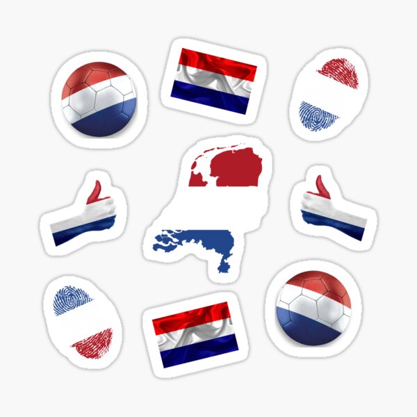 "Soccer World Cup 2022, The Netherlands Flag, Holland, Dutch" Sticker ...