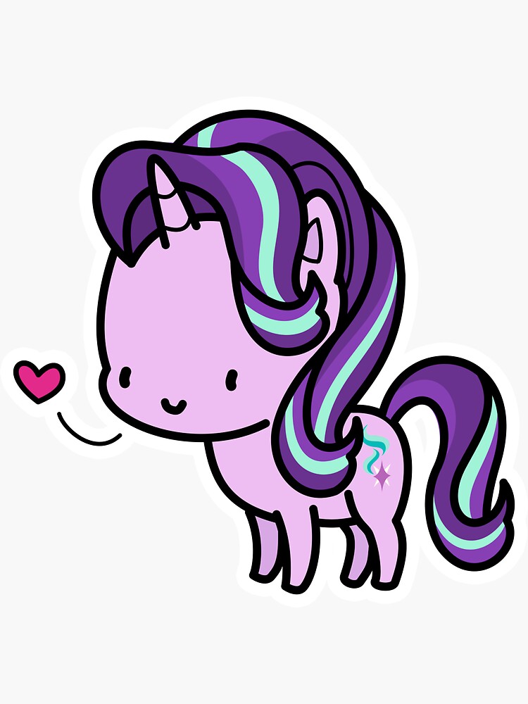Pegatina «Starlight Glimmer chibi» de Drawirm | Redbubble