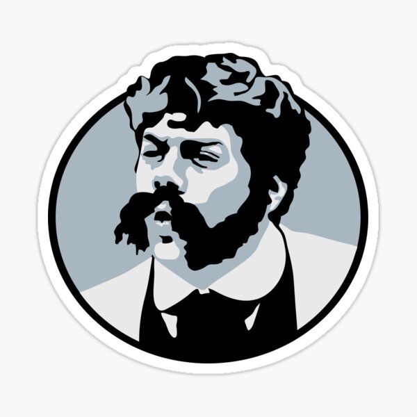 "Stuffy Englishman - B&W" Sticker for Sale by iggystardust | Redbubble