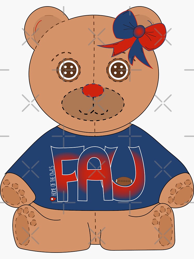 "FAU Bear" Sticker for Sale by bellasano | Redbubble