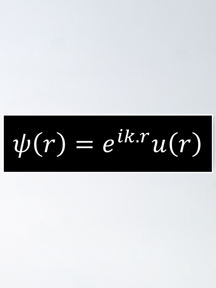 "Bloch Theorem Solutions - Condensed Matter Physics basics" Poster for ...