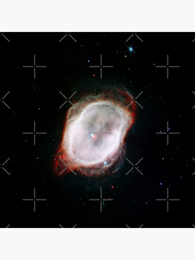 Lámina fotográfica «Gas de la nebulosa del anillo sur del telescopio espacial James Webb (imagen ...