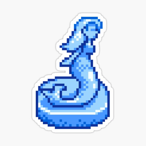"Stardew Valley Mermaid Ice Sculpture" Sticker for Sale by aiya-pixels ...
