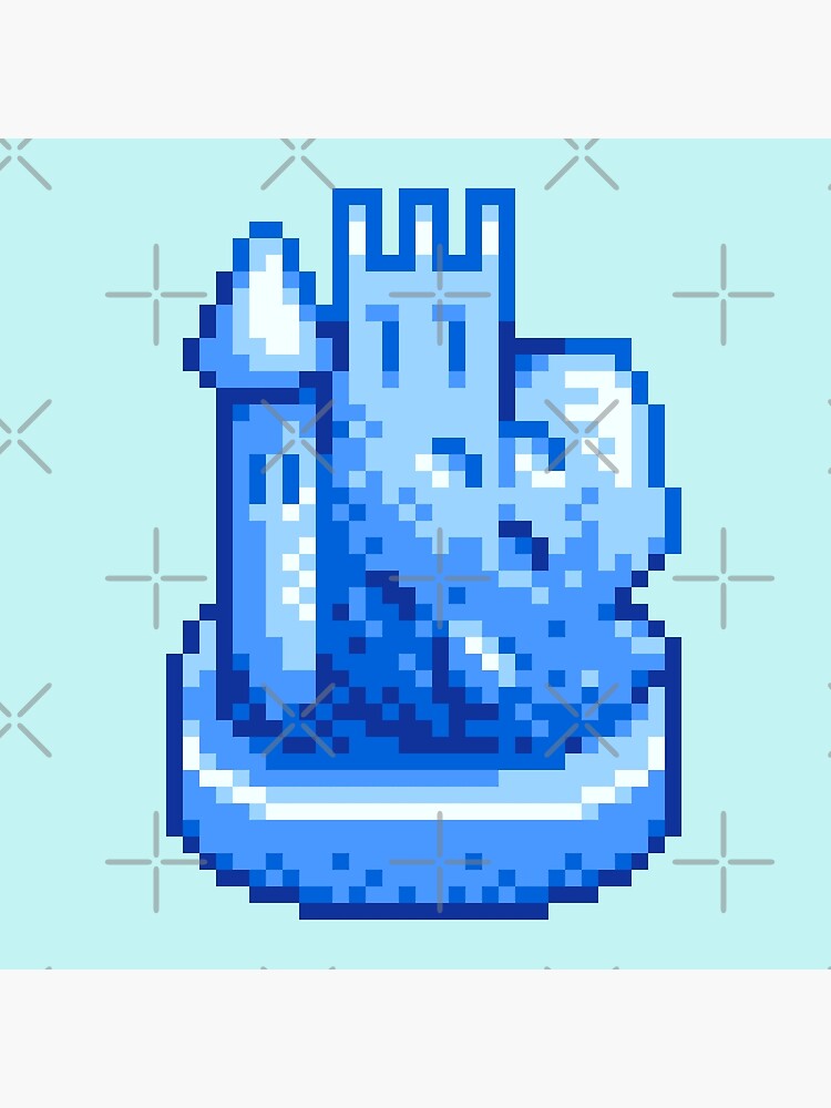 "Stardew Valley Castle Ice Sculpture" Poster for Sale by aiya-pixels ...