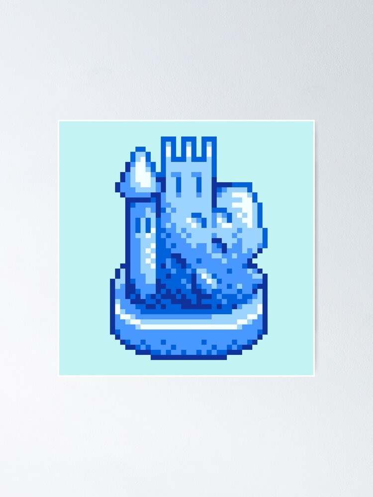 "Stardew Valley Castle Ice Sculpture" Poster for Sale by aiya-pixels ...
