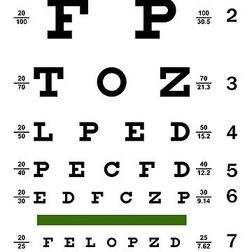 "Standard Eye Exam Chart" Photographic Print for Sale by Daniel ...