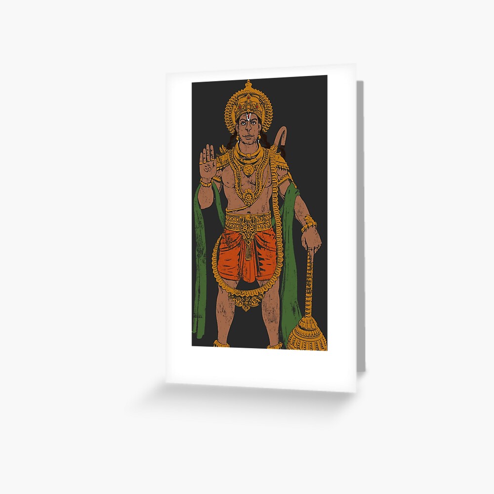 "Hanuman : Devotee of Lord Ram" Greeting Card for Sale by ramanandr ...