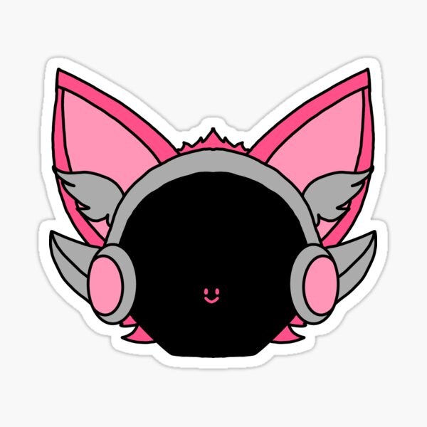 "Tiny Face Protogen" Sticker for Sale by ThePinkCoffin | Redbubble