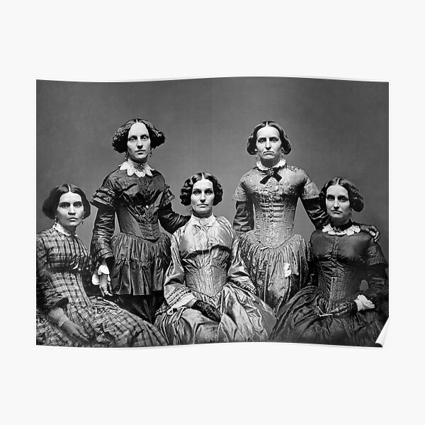 The 5 Clark Sisters C 1850 Poster For Sale By Daniel Hagerman Redbubble