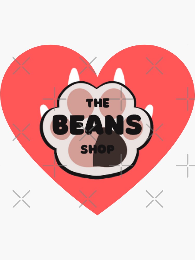 "Cat Paw - The Beans Shop logo" Sticker for Sale by TheBeansShop ...