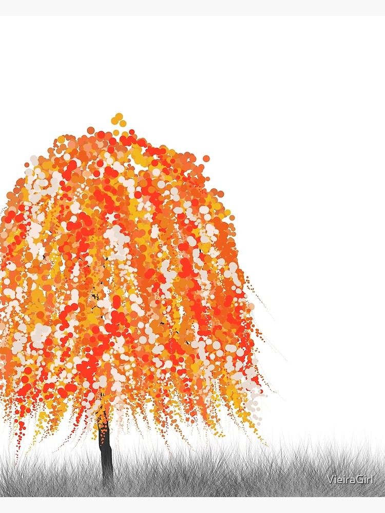 "Orange Willow Tree" Poster for Sale by VieiraGirl | Redbubble
