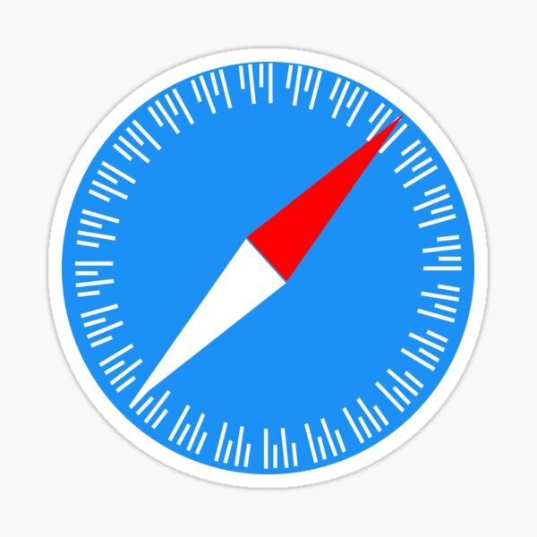 "apple safari logo - iphone" Sticker for Sale by OmranHorizon | Redbubble