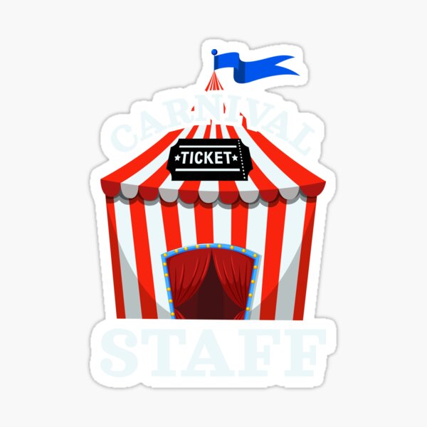 "Funny Carnival Staff Circus Event Crew Ringmaster Lover" Sticker for ...