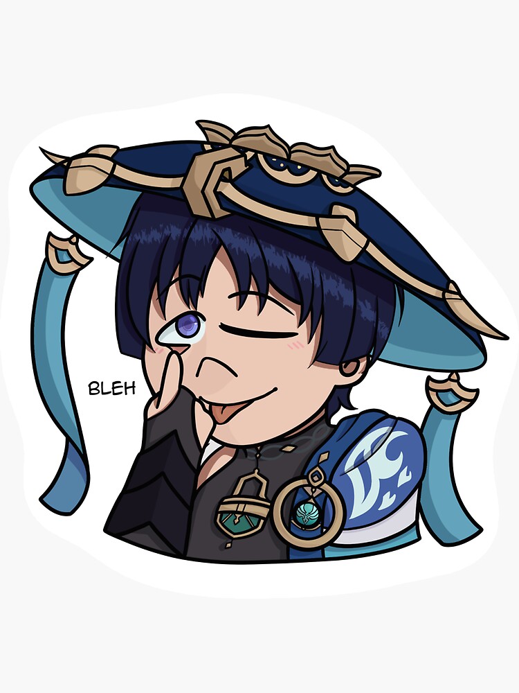 "Genshin Scaramouche Sticker" Sticker for Sale by Akemis-Shop | Redbubble