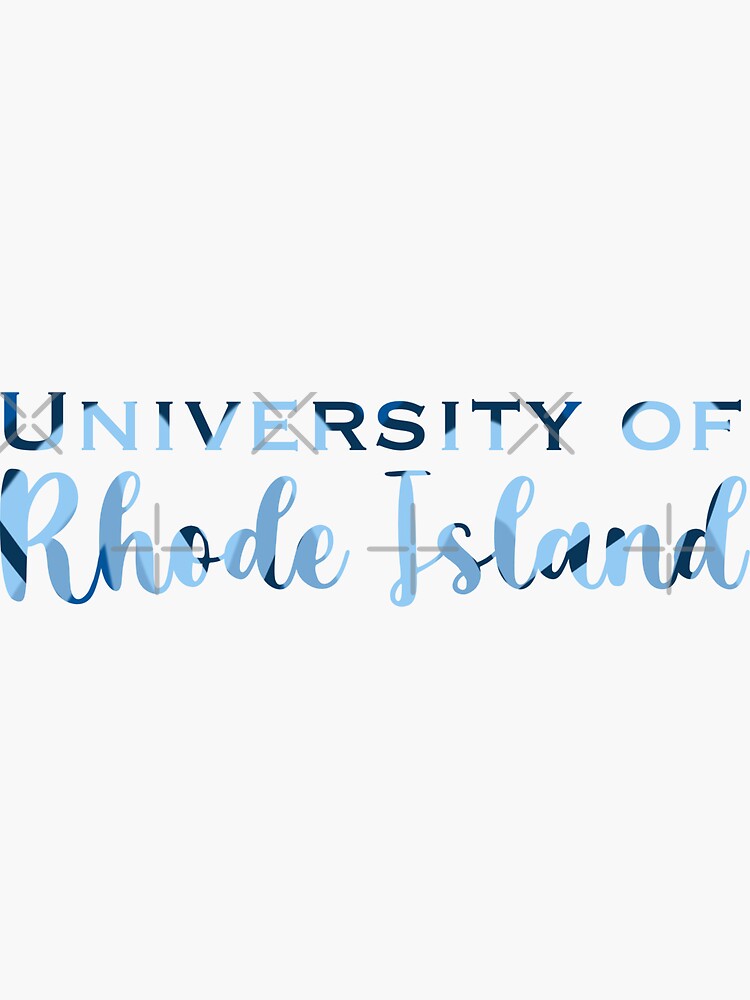"University of Rhode Island" Sticker for Sale by BrigetteMarold | Redbubble